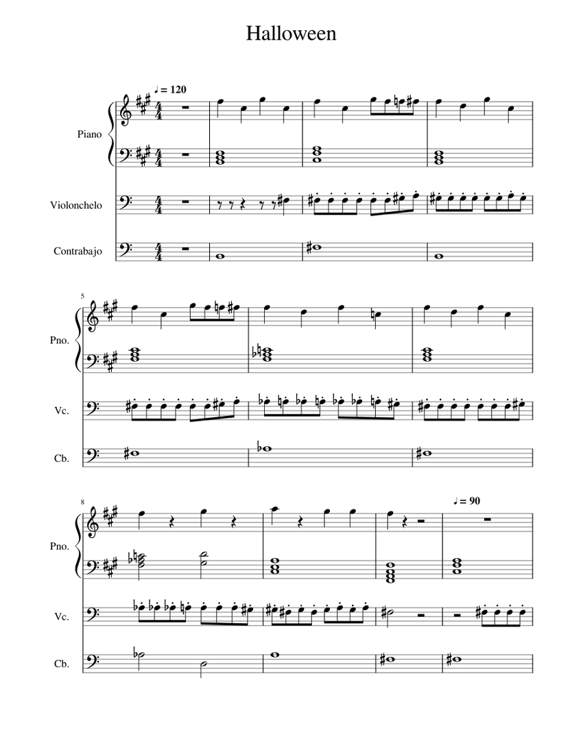 Halloween - piano tutorial