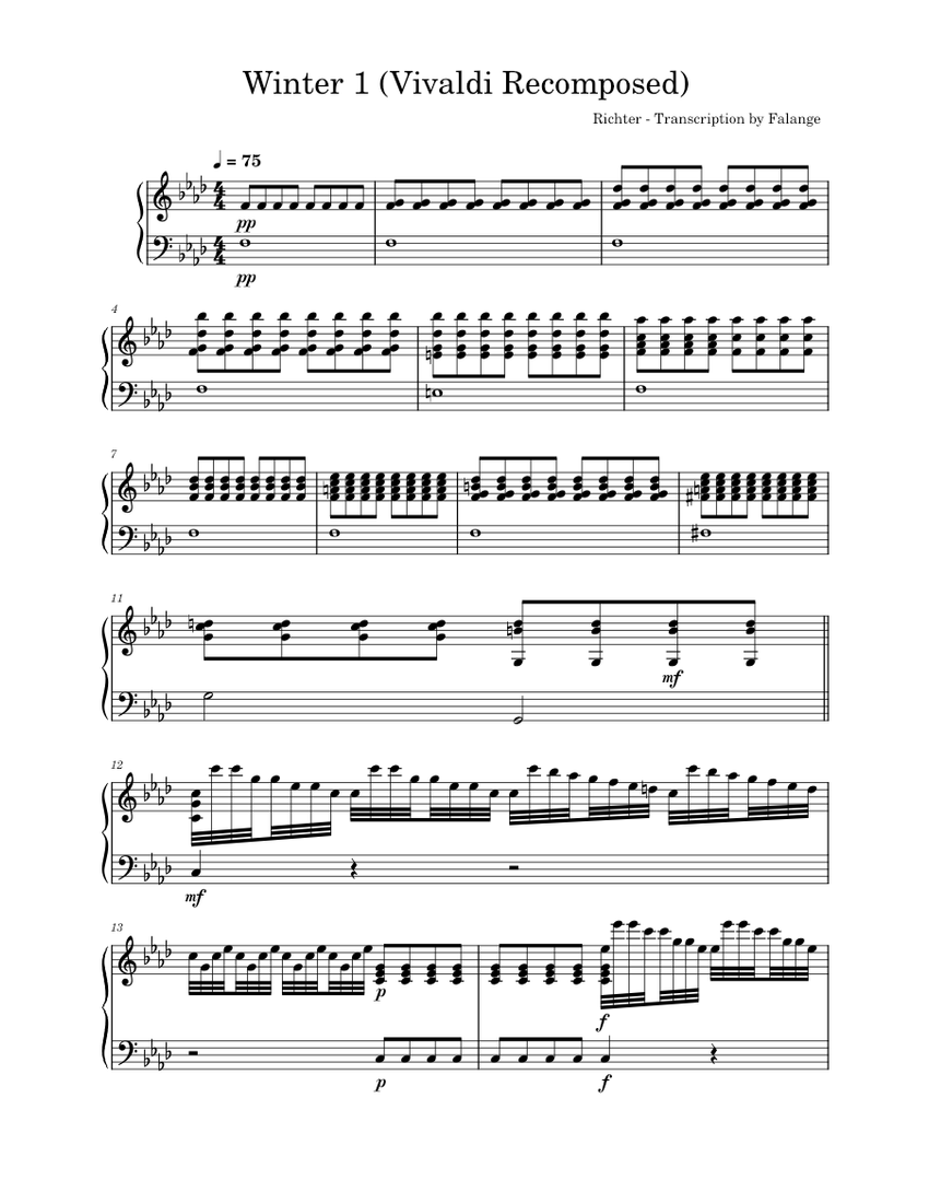 Winter 1 - Recomposed : Vivaldi's Four Seasons – Max Richter Winter 1 ...