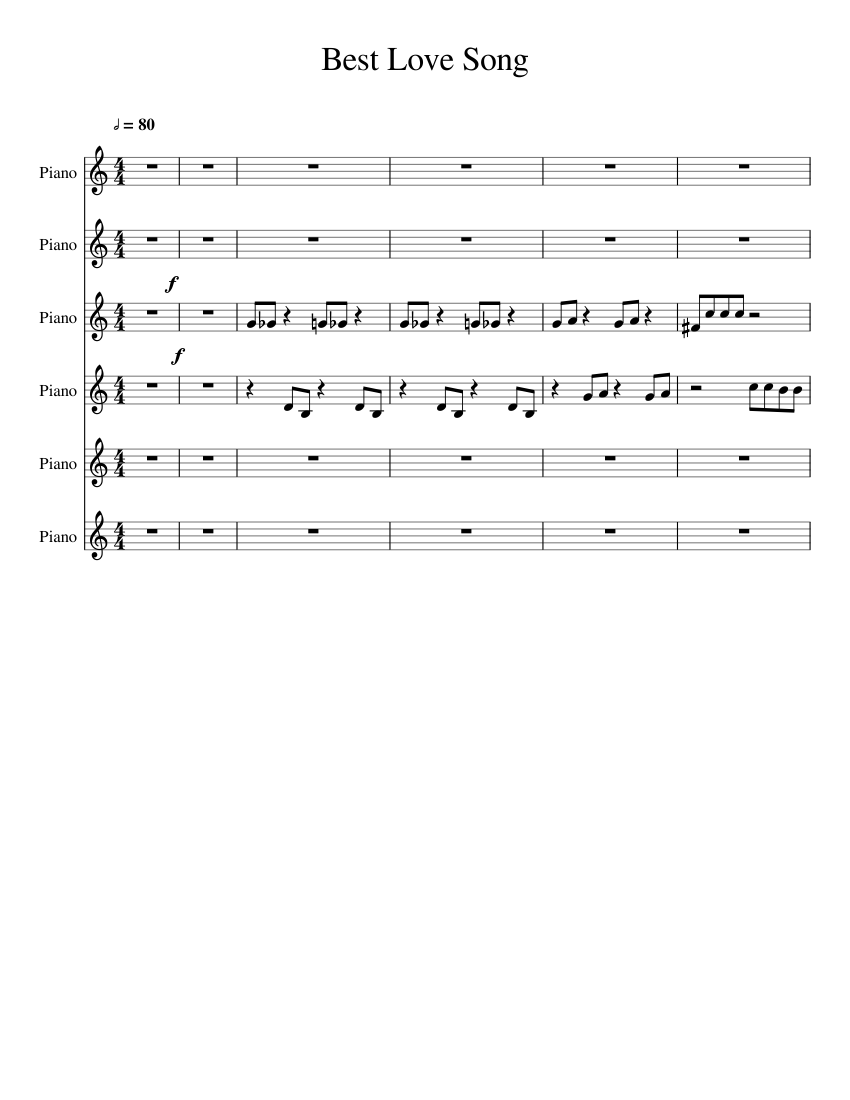 Best Love Song Sheet Music For Piano Mixed Ensemble Musescore best-love-song-sheet-music-for-piano-mixed-ensemble-musescore
