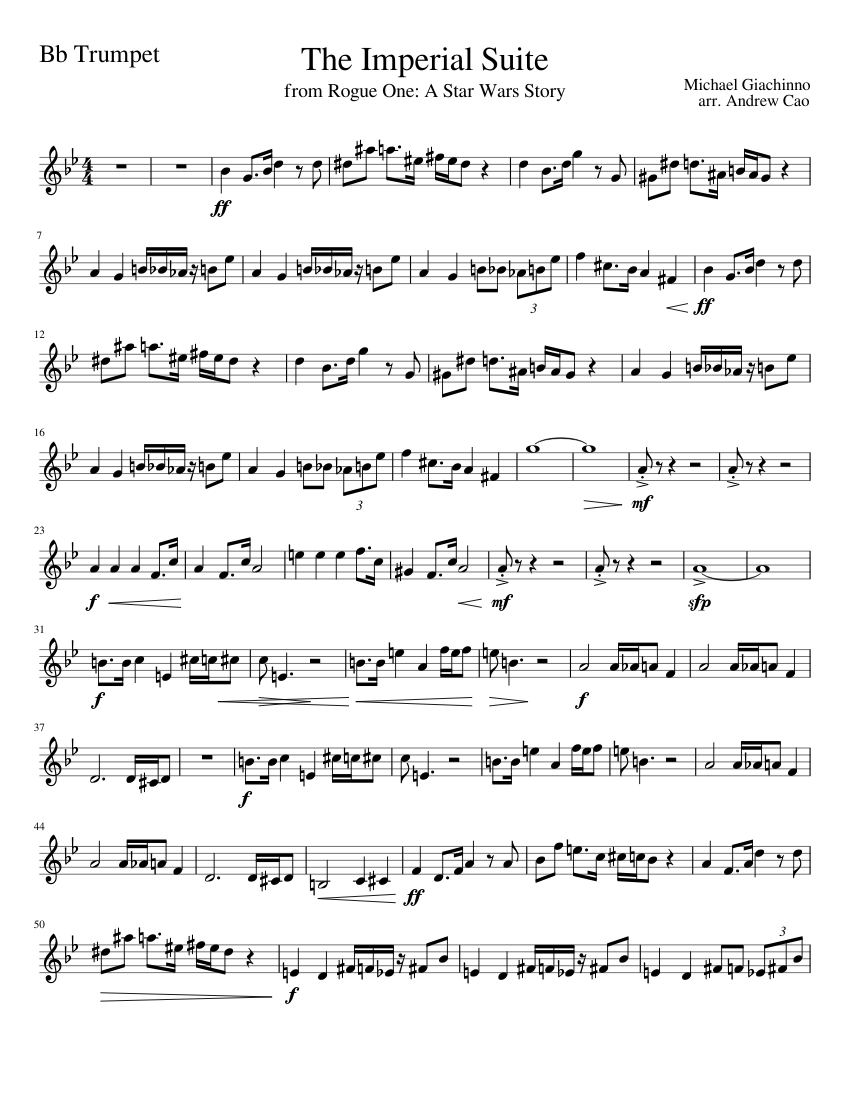 The Imperial Suite Bb Trumpet Sheet Music for Trumpet in b-flat (Solo ...