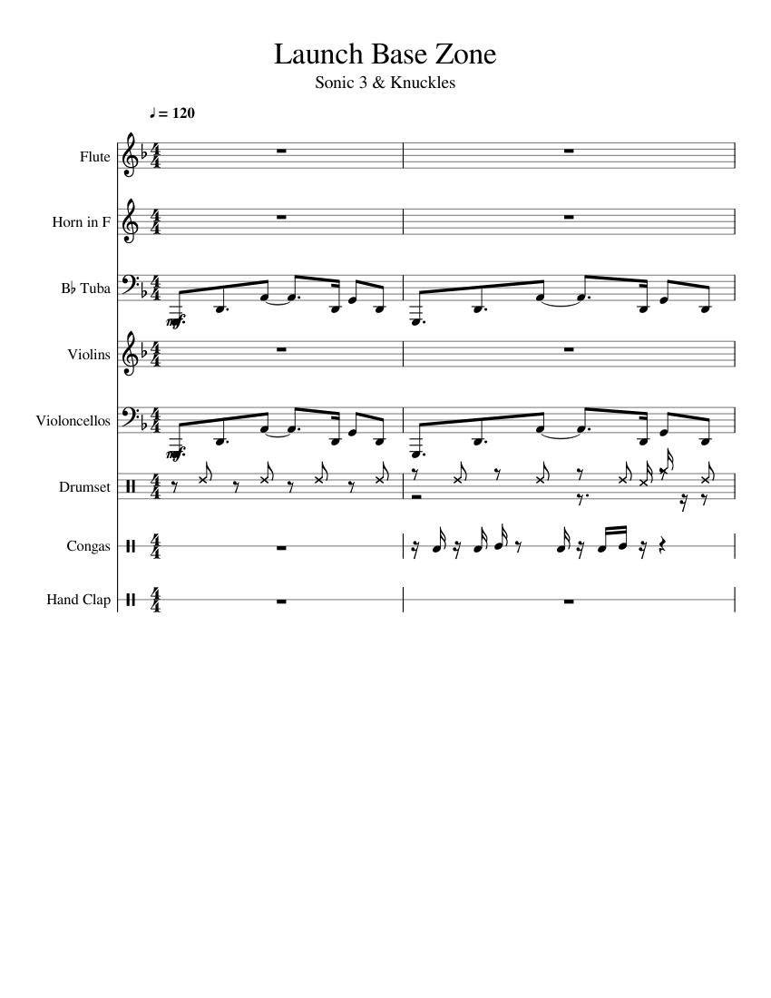 Launch Base Zone - Sonic 3 & Knuckles (Arrangement) - piano tutorial