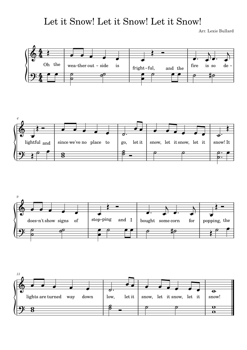 Let it snow – Frank Sinatra Sheet music for Piano (Solo) Easy ...