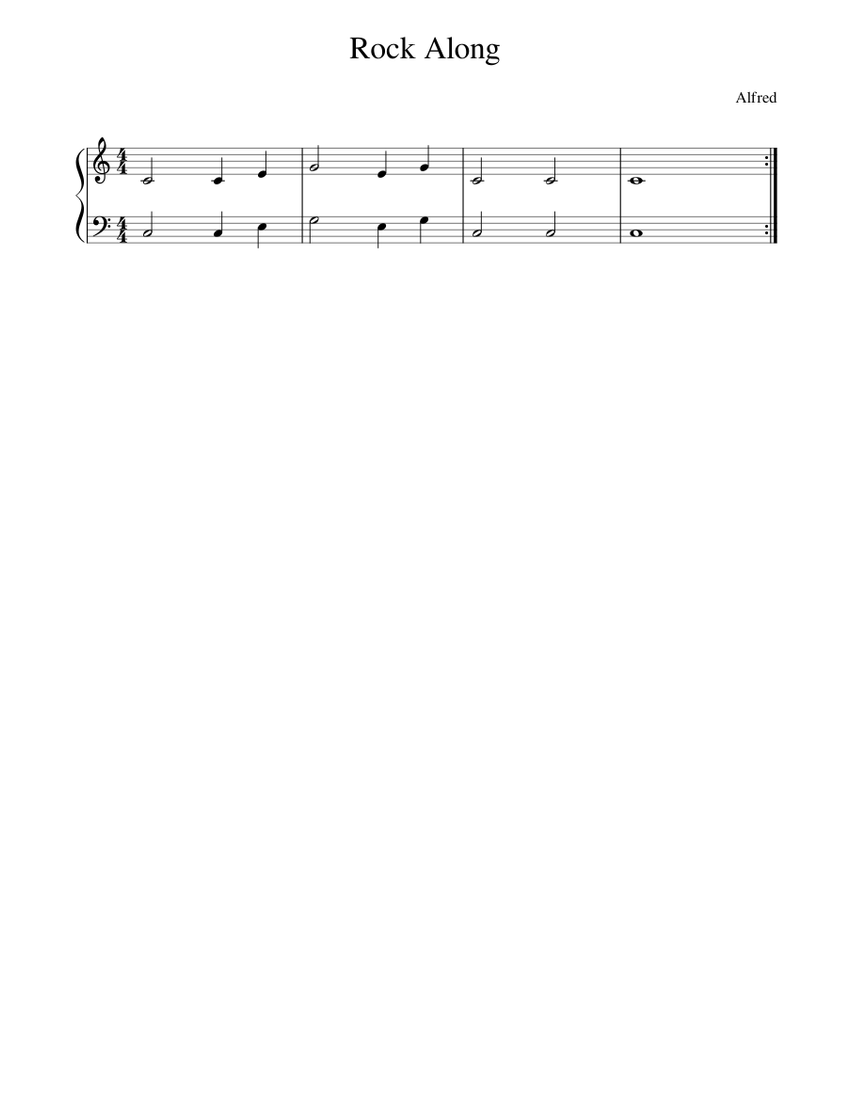 Rock_Along Sheet music for Piano (Solo) Easy | Musescore.com