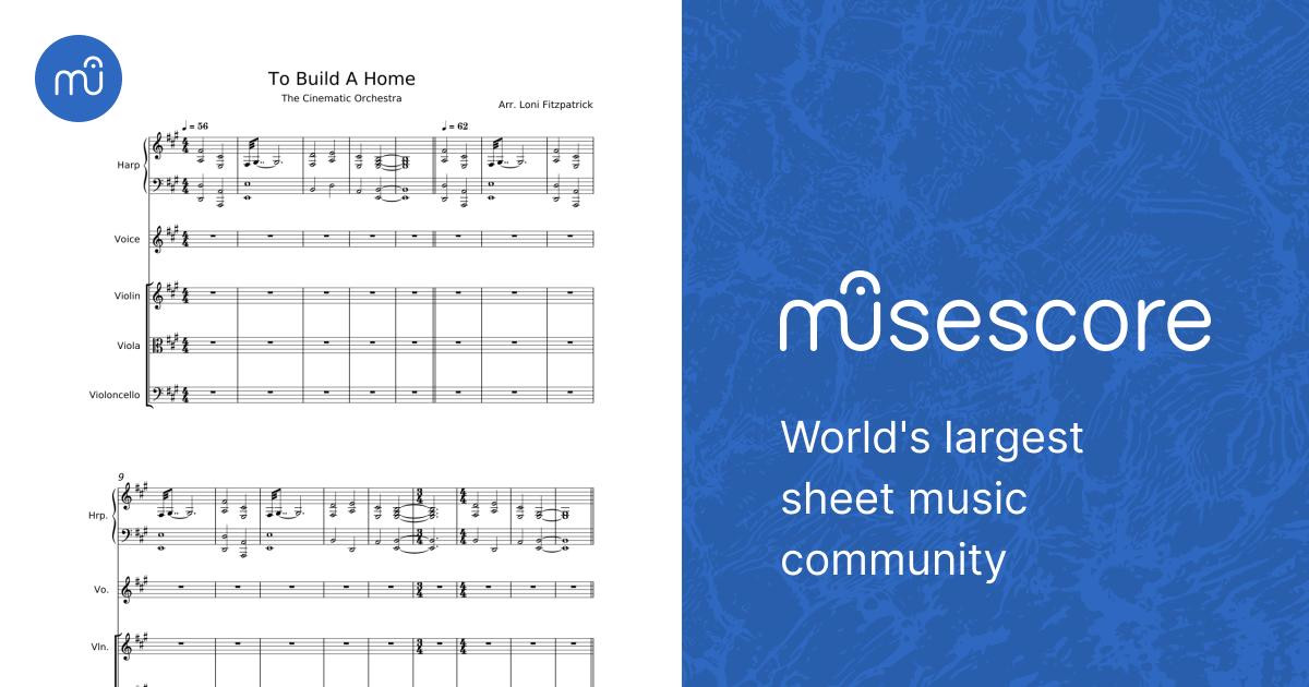 To Build A Home - The Cinematic Orchestra Sheet music for Vocals ...