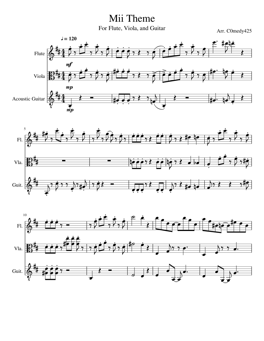 mii theme - piano tutorial