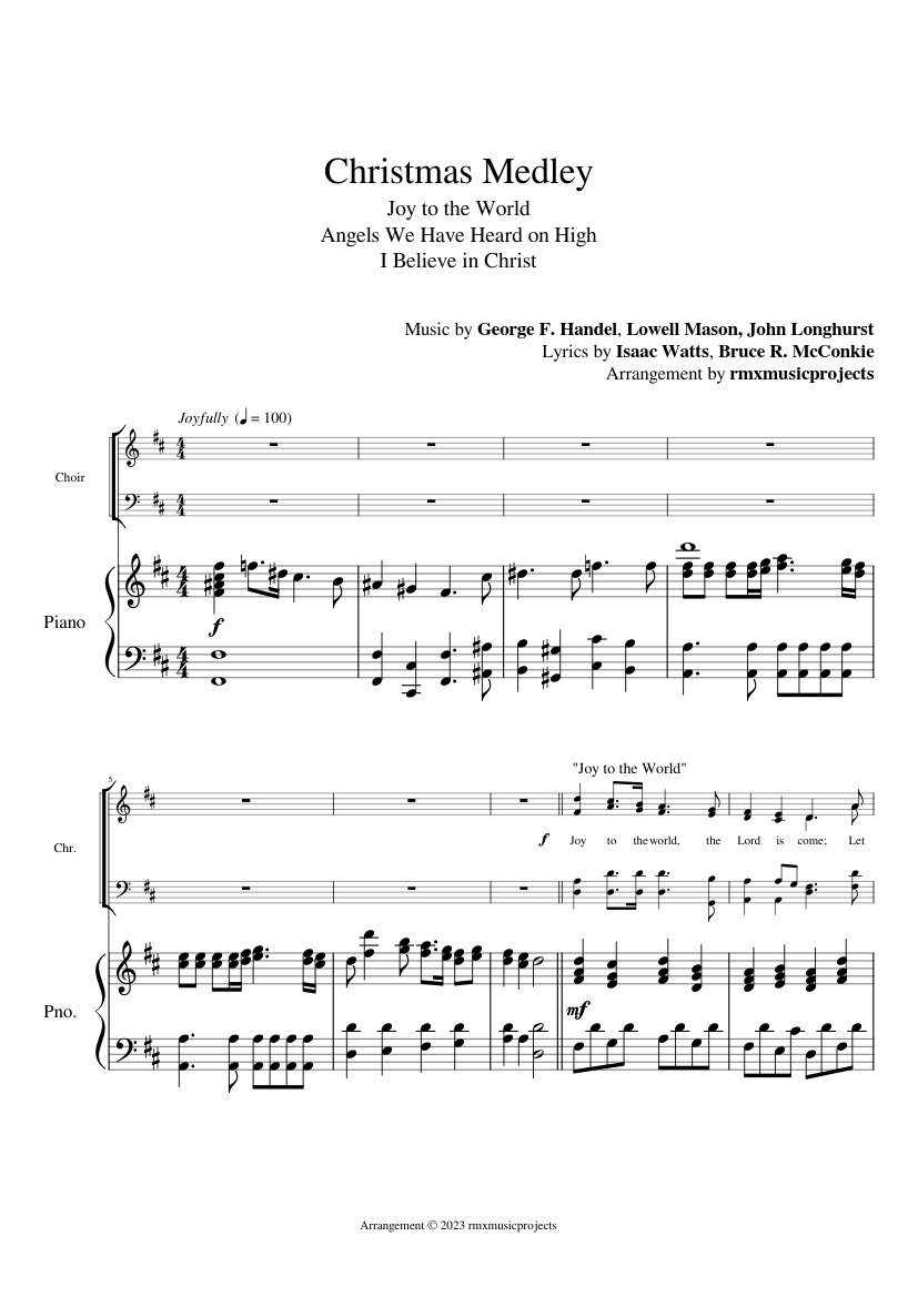 Christmas Medley – Various Artists (Choir, Congregation, Piano, Organ ...