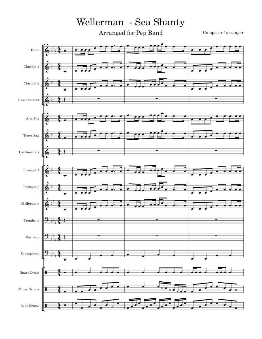 Wellerman – Nathan Evans Wellerman Sea Shanty – Nathan Evans Sheet ...