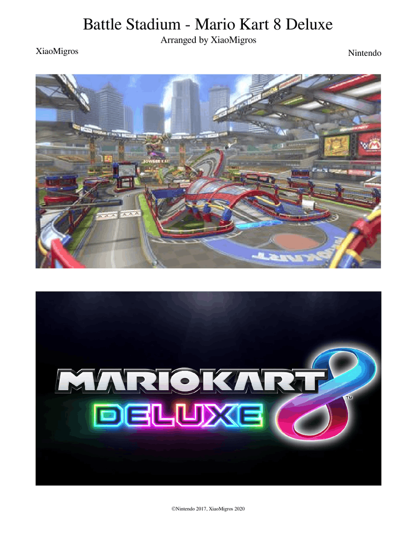 Battle Stadium - Mario Kart 8 Deluxe Sheet music for Trombone alto ...
