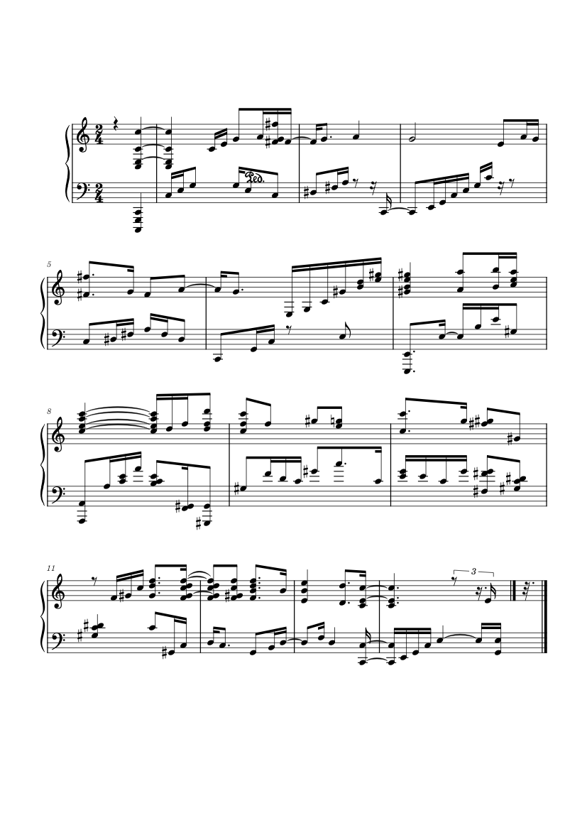 Untitled Composition – Joshua Kyan Aalampour Sheet music for Piano (Solo) | Musescore.com