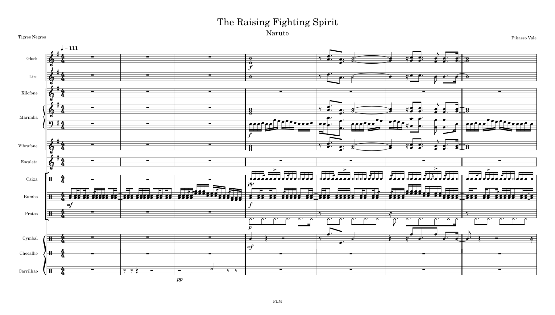 The_Raising_Fighting_Spirit Sheet music for Accordion, Vibraphone ...
