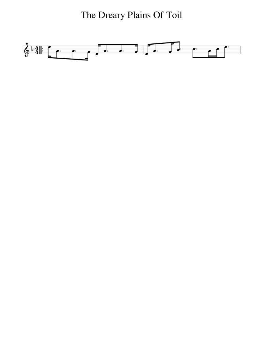 The Dreary Plains Of Toil Sheet music for Piano (Solo) Easy | Musescore.com