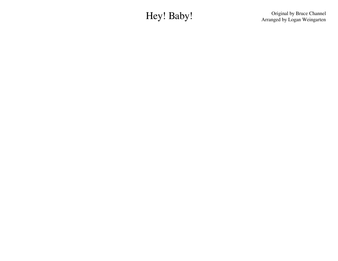 Hey! Baby! Sheet music for Trombone, Tuba, Flute piccolo, Flute & more ...