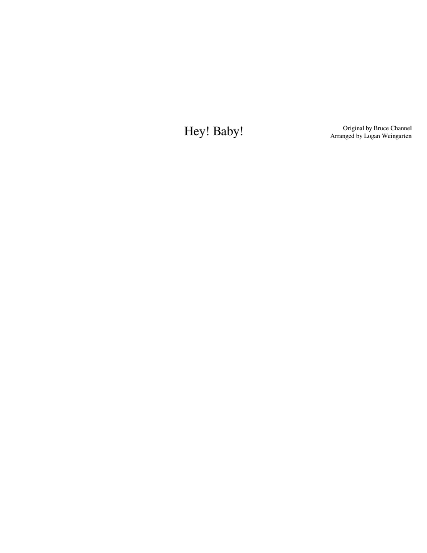 Hey! Baby! Sheet music for Trombone, Tuba, Flute piccolo, Flute & more ...