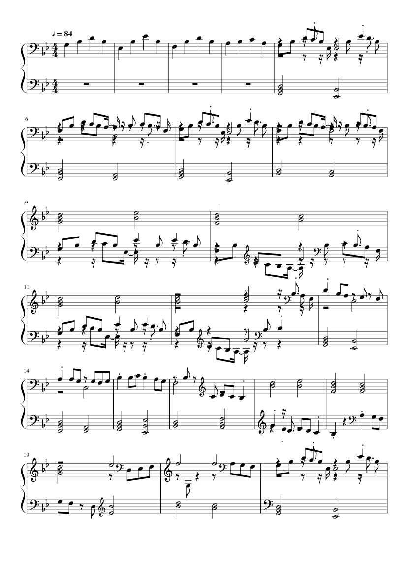 Night Light Sheet music for Piano (Solo) | Musescore.com