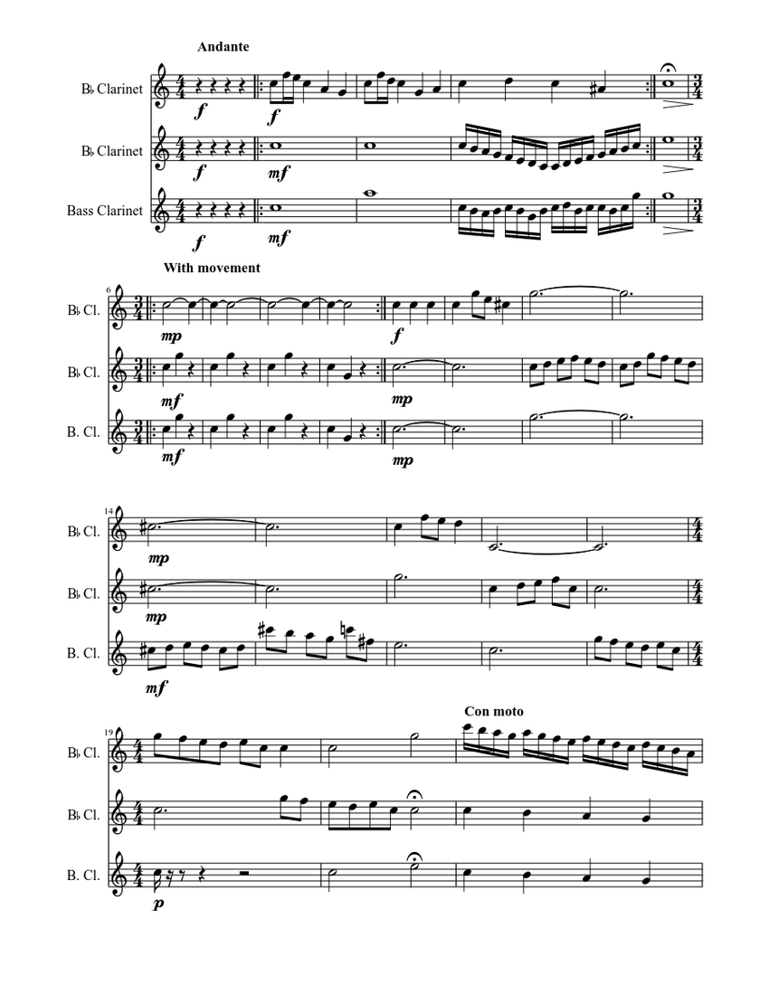 Clarinet Extravaganza Sheet music for Clarinet other (Woodwind Duet ...