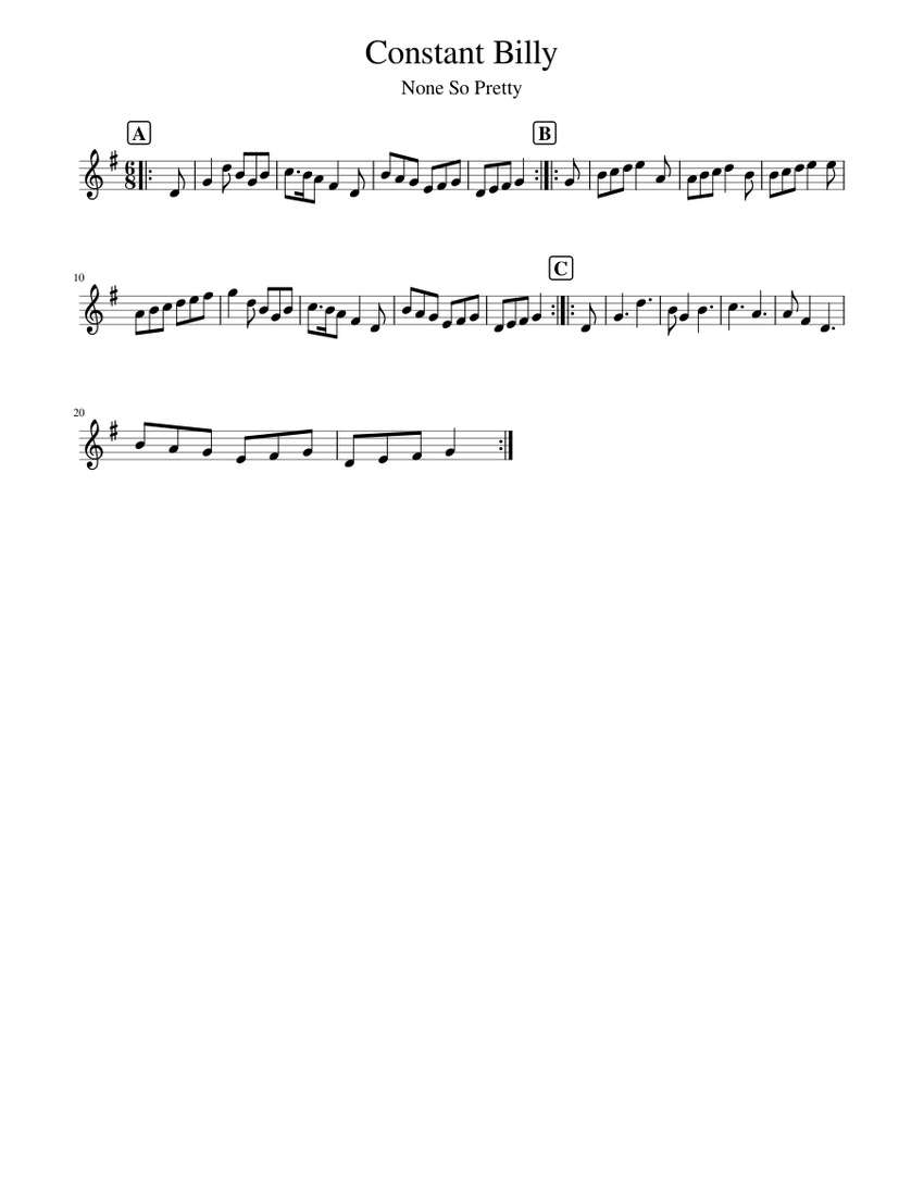 Constant Billy - piano tutorial