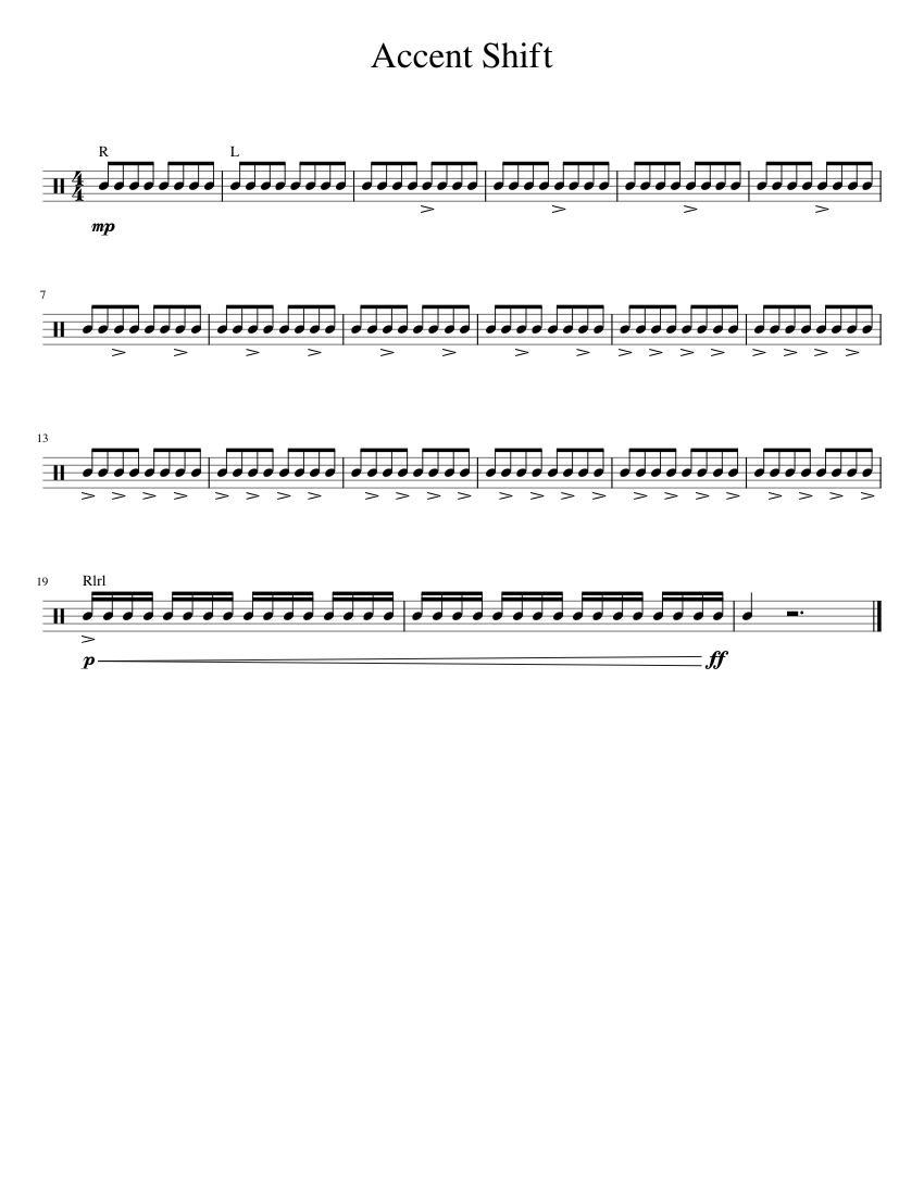 Accent Shift - piano tutorial