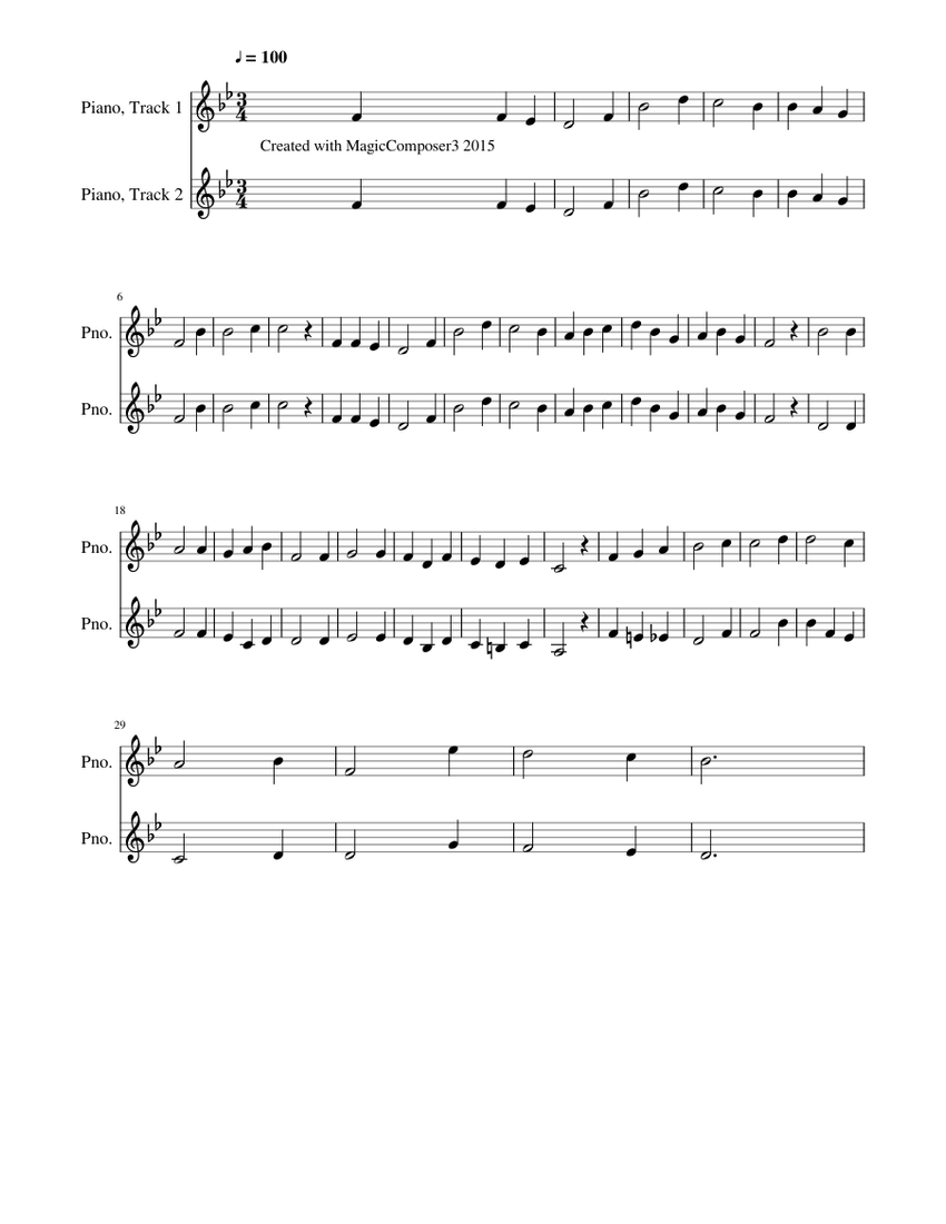 NCY021SA Sheet music for Piano (Church Choir) | Musescore.com