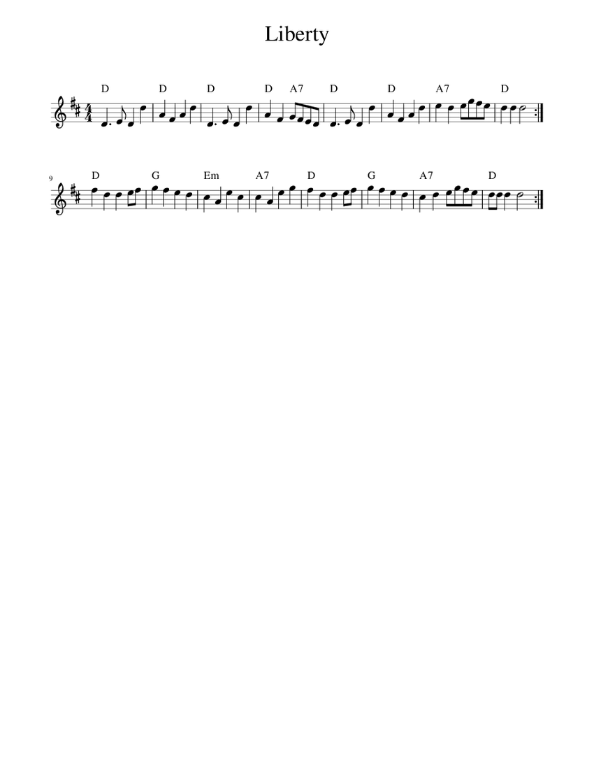 Liberty Sheet music for Piano (Solo) Easy | Musescore.com