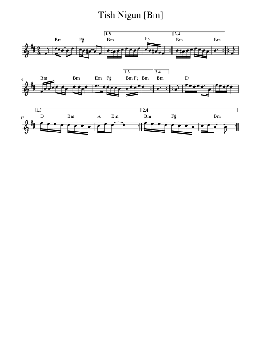 Tish Nigun Sheet music for Piano (Solo) | Musescore.com