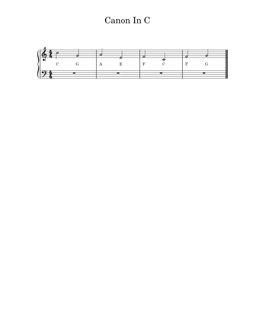 Canon in c – Johann Pachelbel Canon in C – Johann Pachelbel Sheet music ...