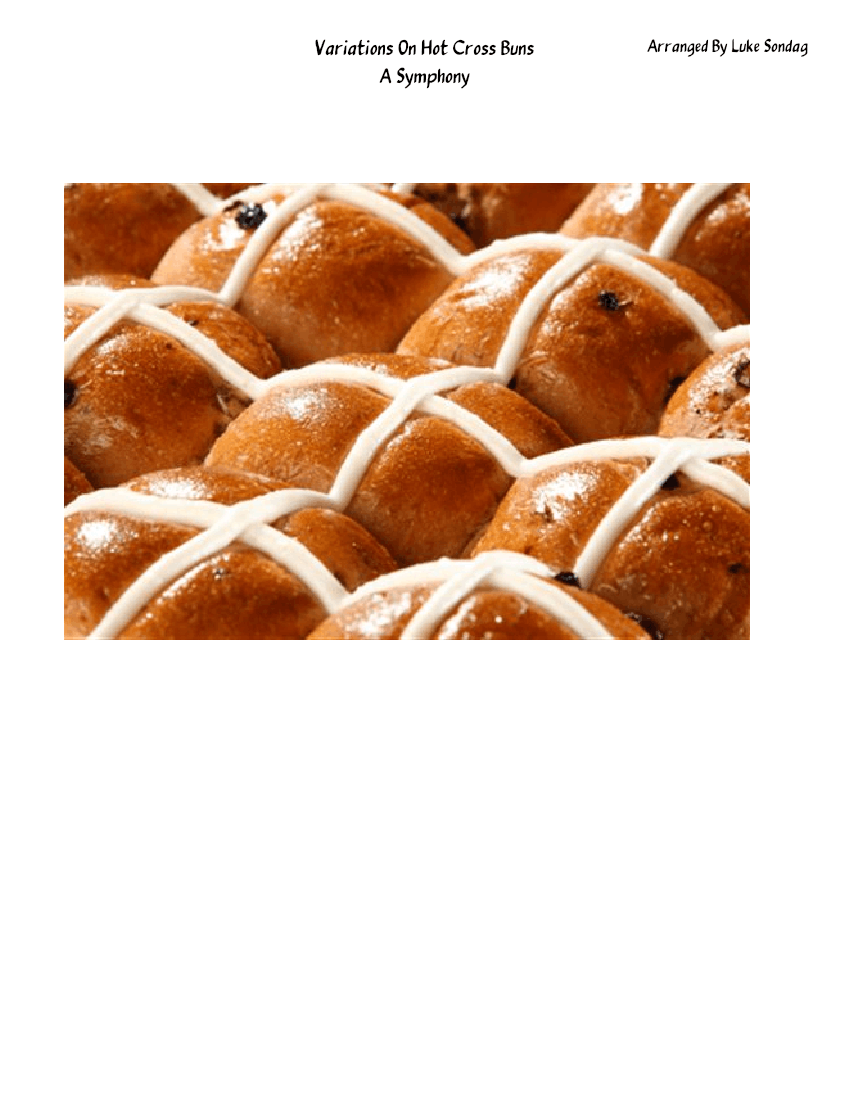 Variations On Hot Cross Buns: A Symphony Sheet music for Trombone ...