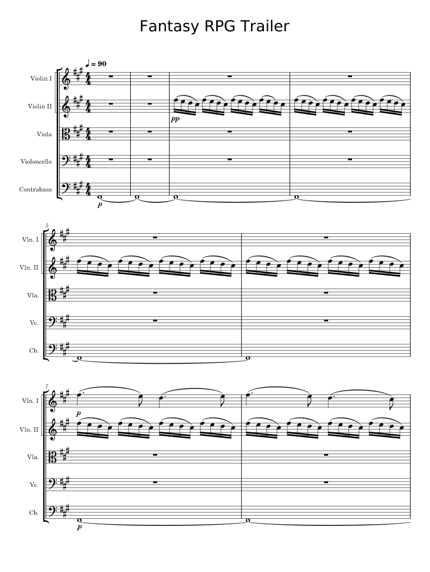 Final fantasy 13 - trailer - Misc Computer Games Sheet music for ...