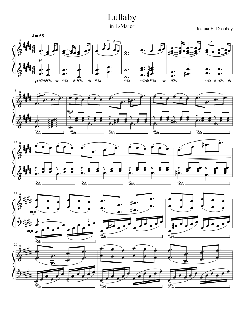 Lullaby Sheet music for Piano (Solo) | Musescore.com