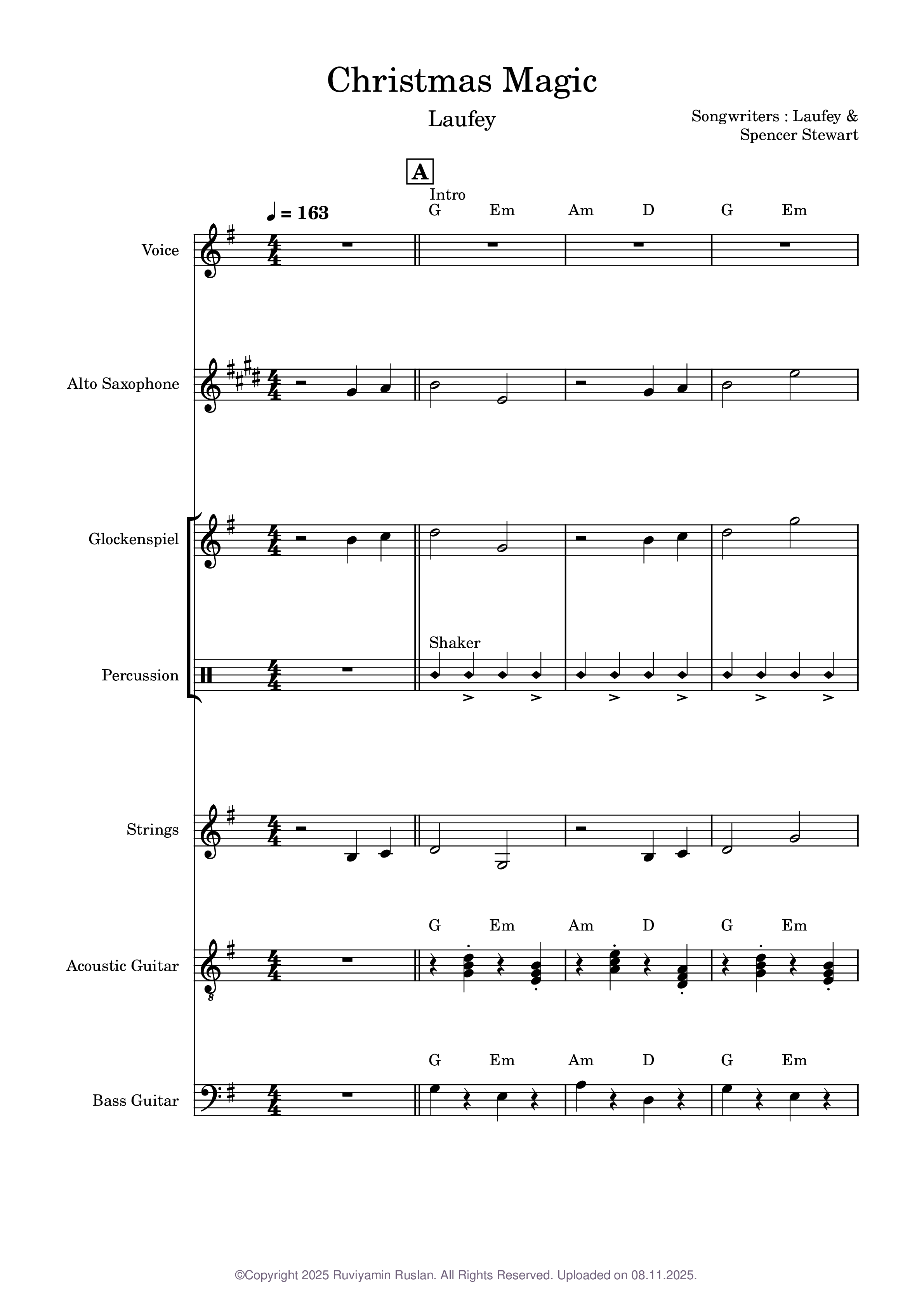 Christmas Magic – Laufey & Spencer Stewart Sheet Music with Chords for ...