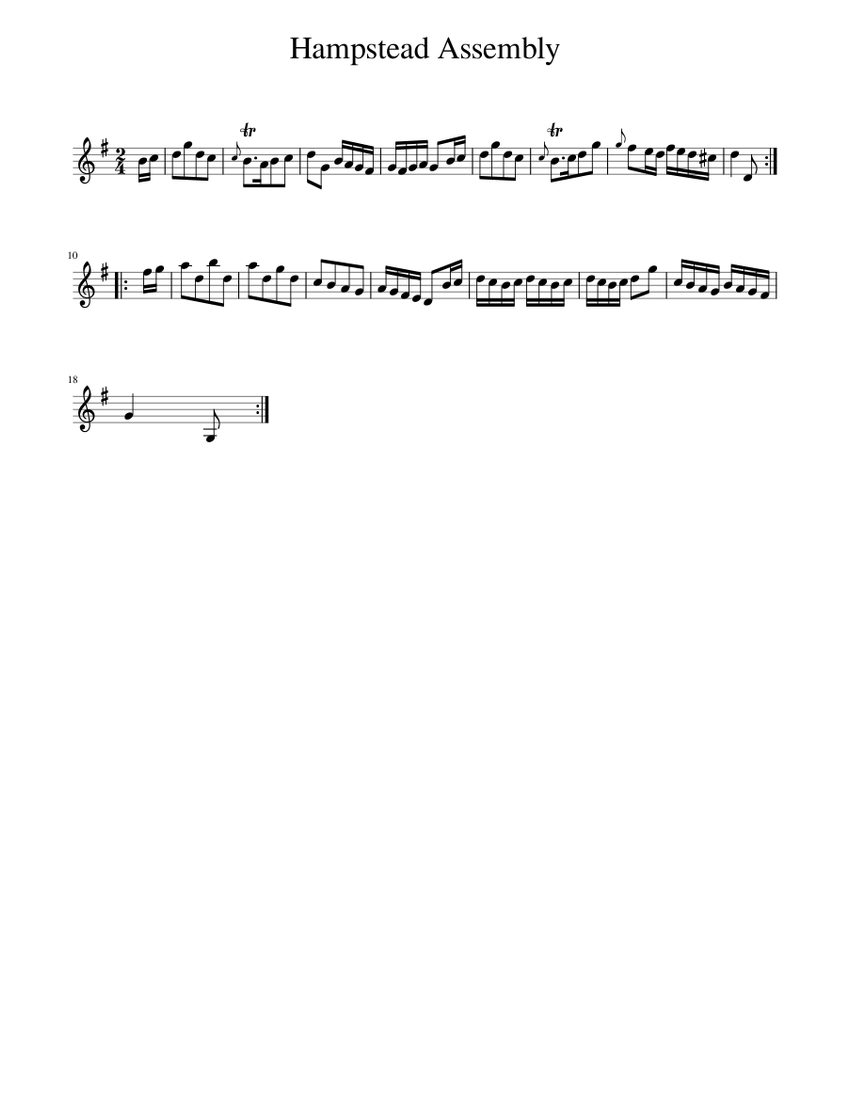 Hampstead Assembly Sheet music for Piano (Solo) | Musescore.com