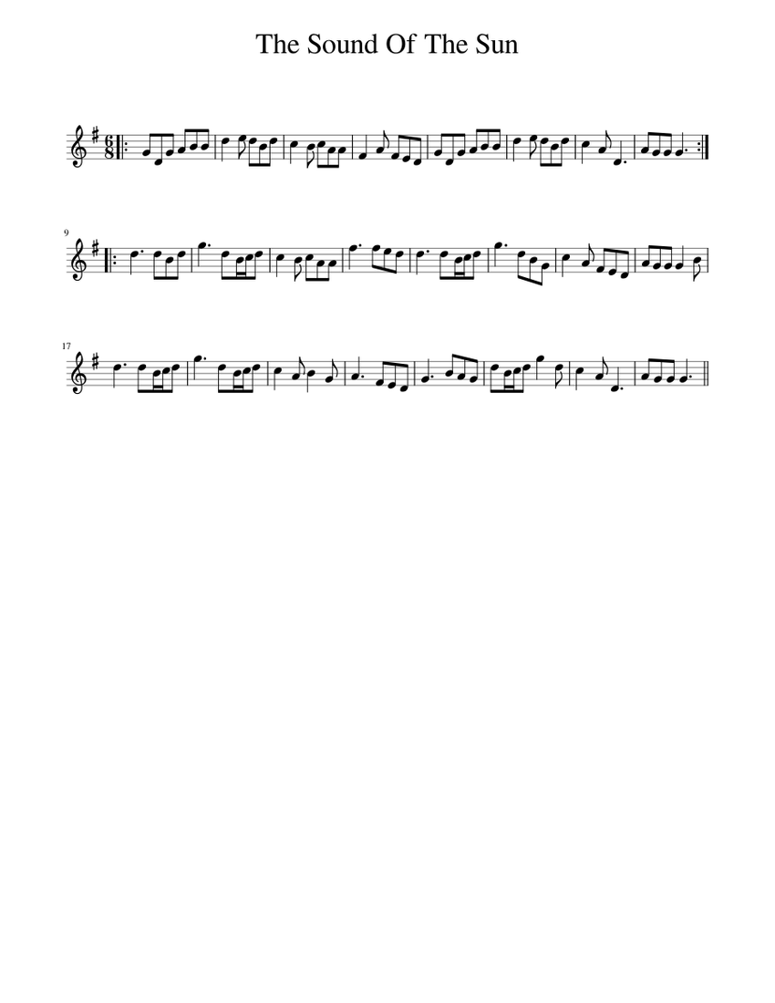 The Sound Of The Sun Sheet music for Piano (Solo) | Musescore.com
