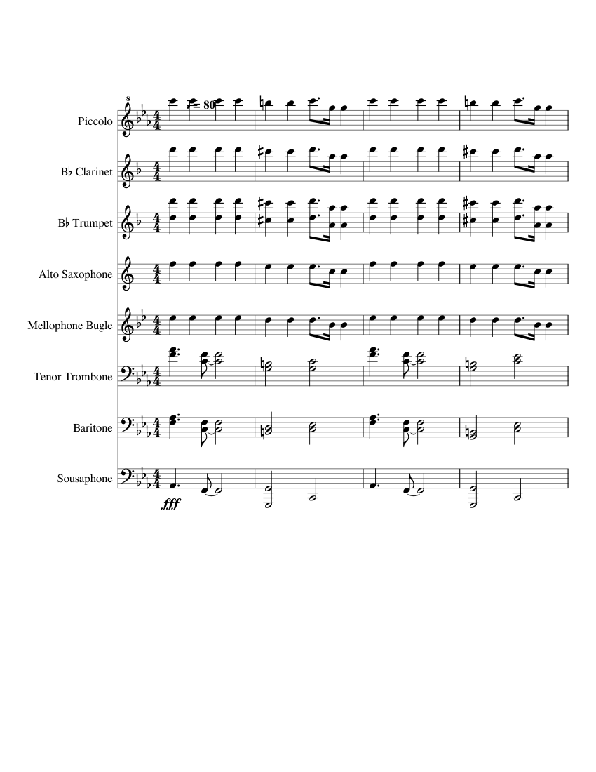 Gangsta's Paradise - Coolio Sheet music for Euphonium, Trombone tenor ...