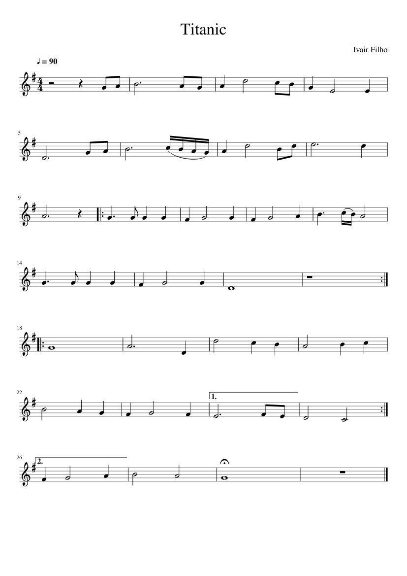 Titanic theme song sheet music for violin - bxedelivery
