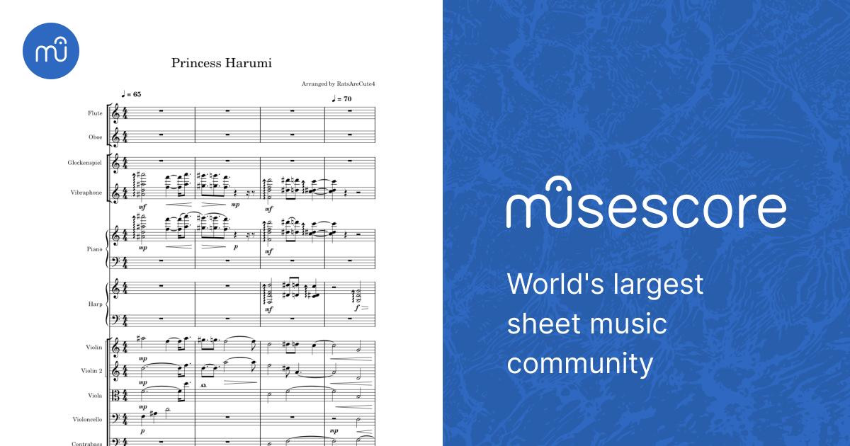 Princess Harumi- Lego Ninjago Sheet music for Piano, Flute, Oboe ...