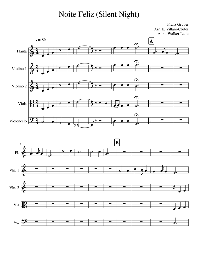 Silent Night Sheet Music Viola