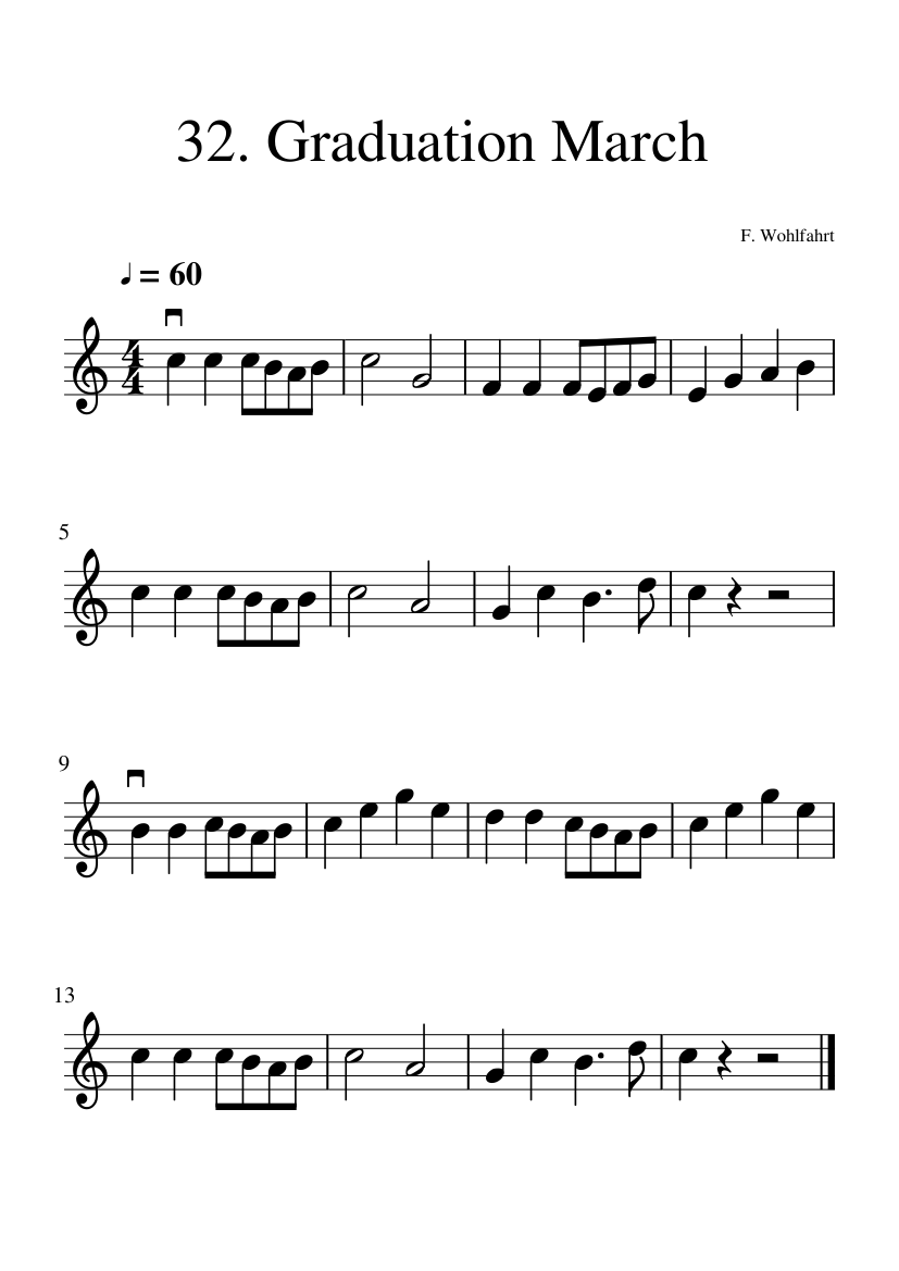 String Builder Book 2 (Violin) , 32. Graduation March Sheet Music for ...