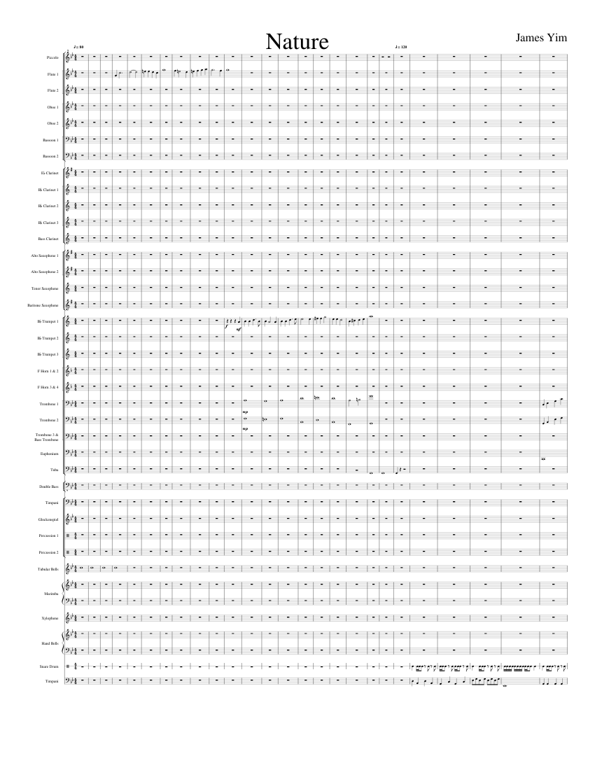 Nature Sheet music for Trombone, Euphonium, Tuba, Flute piccolo & more ...