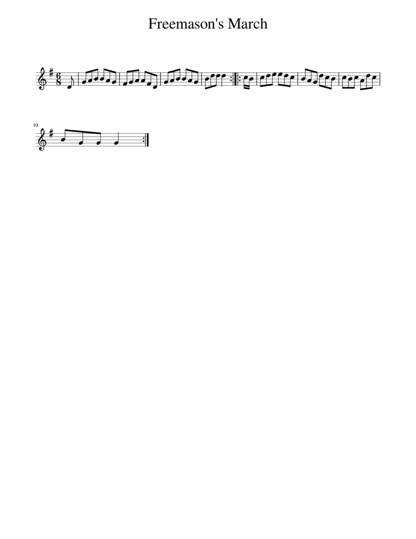Freemason's March Sheet music for Piano (Solo) Easy | Musescore.com