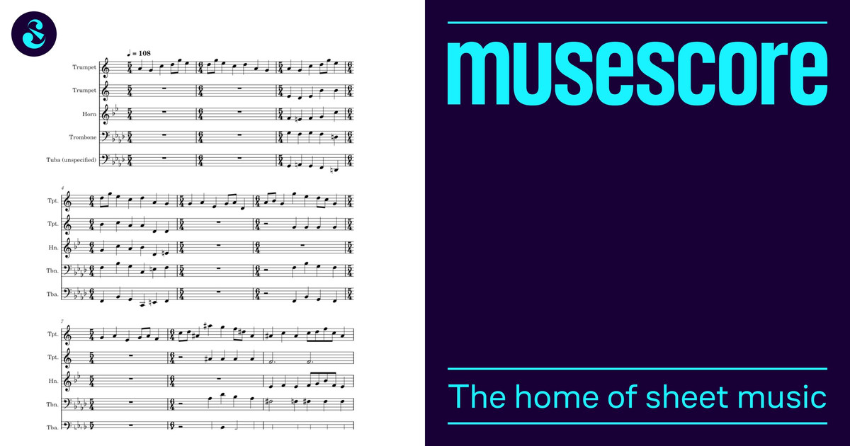 Pictures at an Exhibition – Modest Mussorgsky Sheet music for Trombone ...
