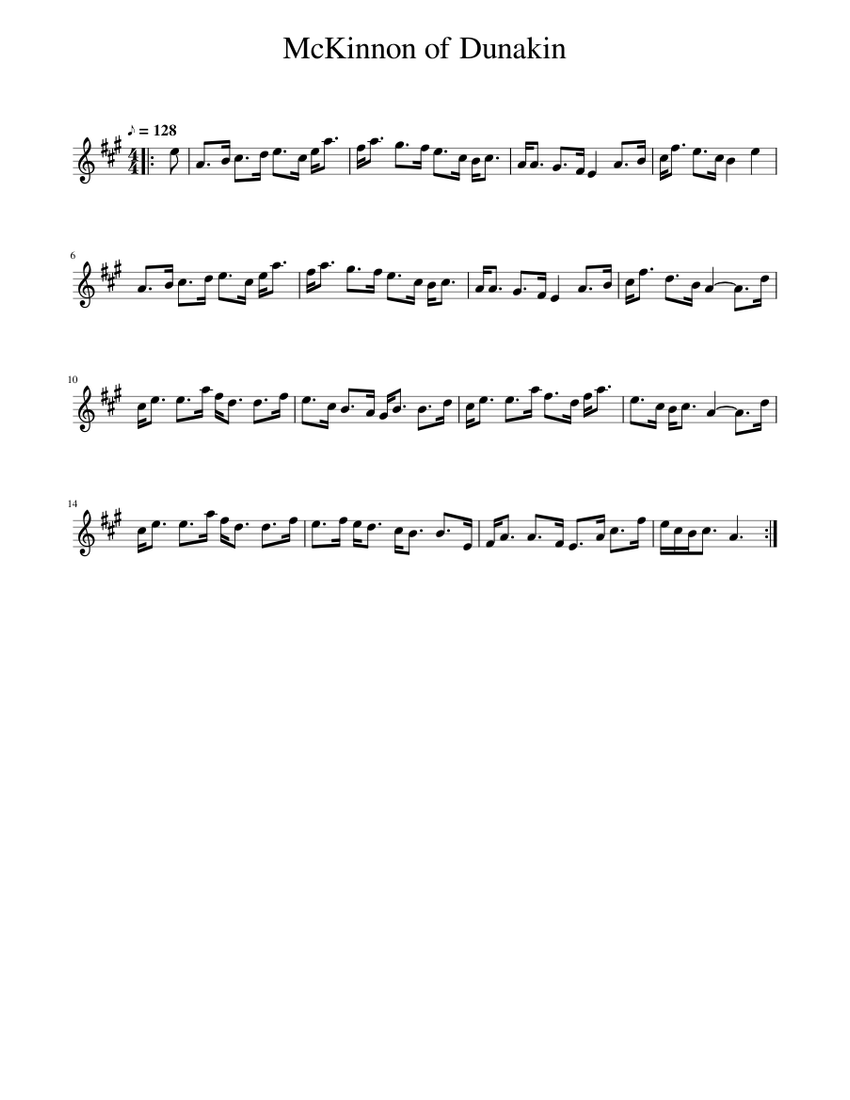 McKinnon of Dunakin - piano tutorial