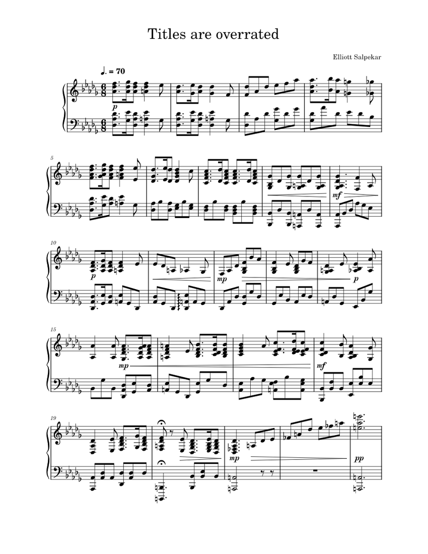 Tentative Title - piano tutorial