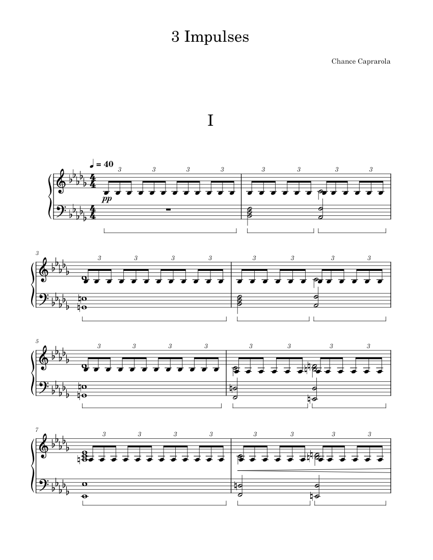3 Impulses Sheet music for Piano (Solo) | Musescore.com