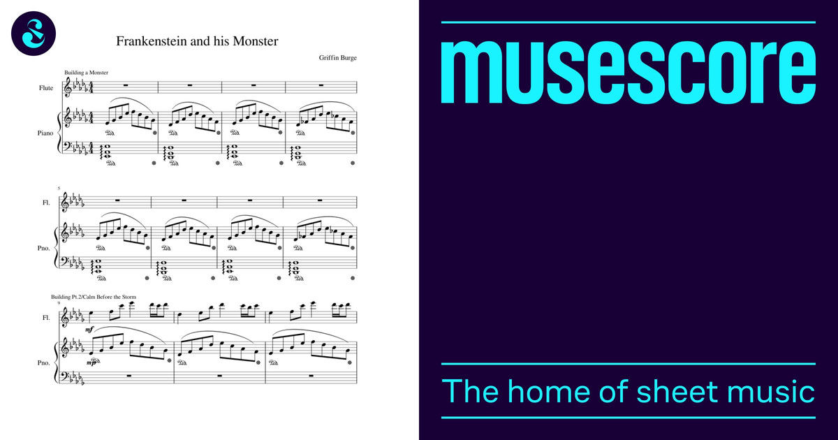 Frankenstein and his Monster Sheet music for Piano, Flute (Solo ...