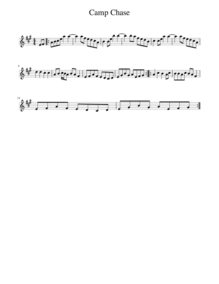 Camp Chase Sheet music for Piano (Solo) | Musescore.com