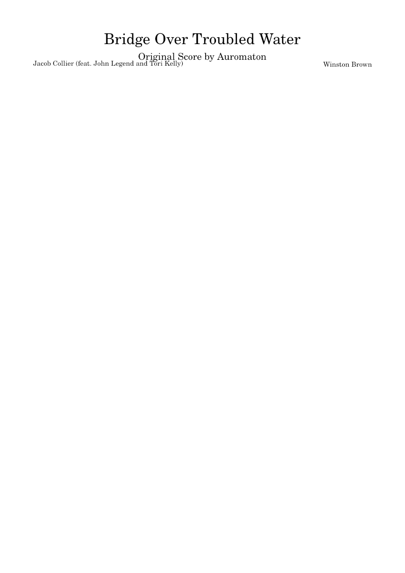 Bridge Over Troubled Water (Jacob Collier) Sheet music for Trombone ...