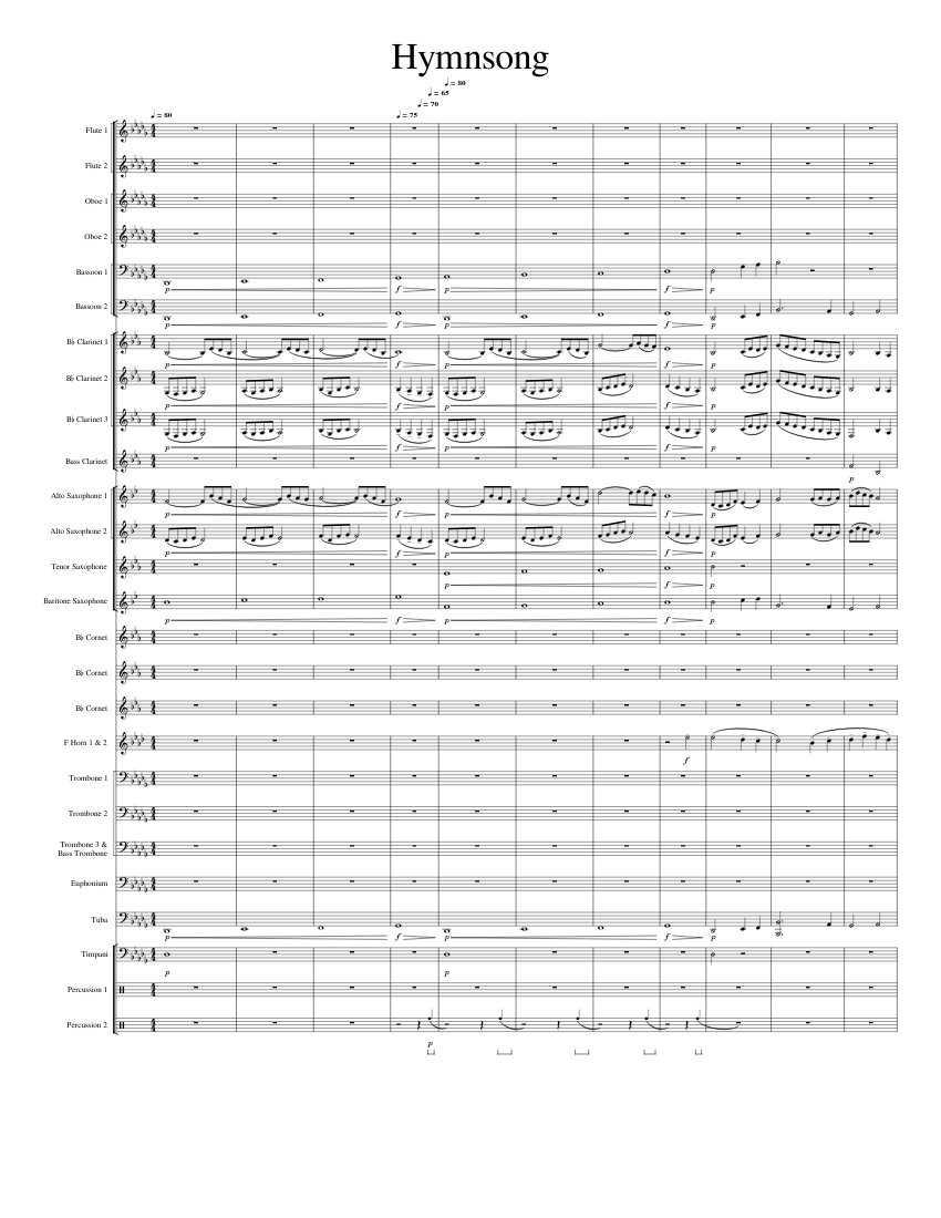 On a Hymnsong Of Philip Bliss- David Holsinger Sheet music for Trombone ...