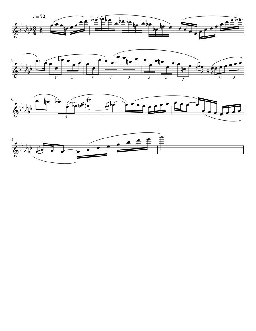 Lyrical Sheet music for Flute (Solo) | Musescore.com