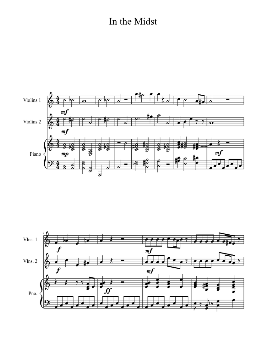 In the Midst...[Not completed] Sheet music for Piano (Solo) | Musescore.com