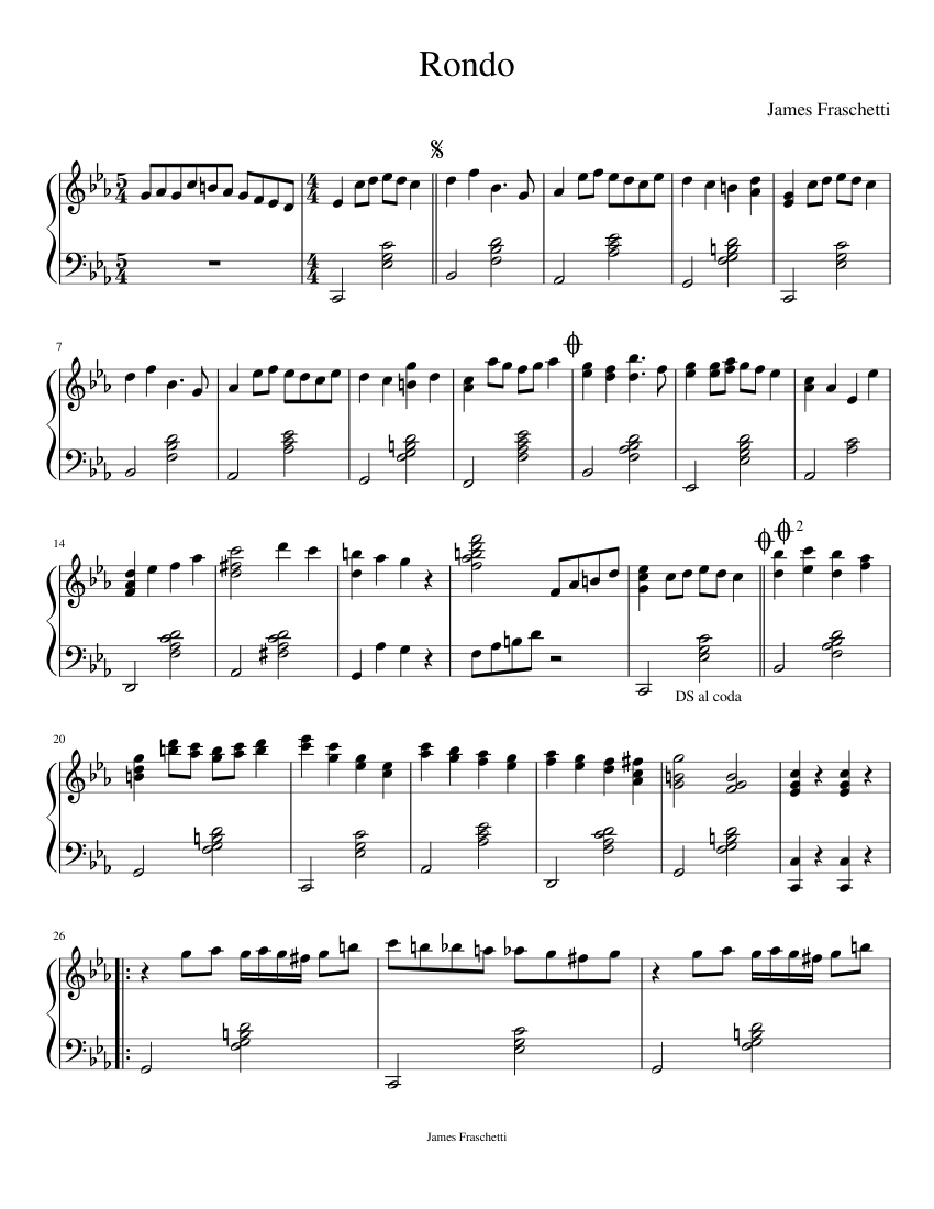 Rondo Sheet music for Piano (Solo) | Musescore.com