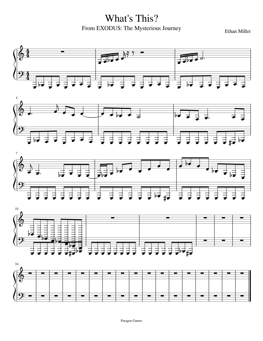 What's This? Sheet music for Piano (Solo) | Musescore.com